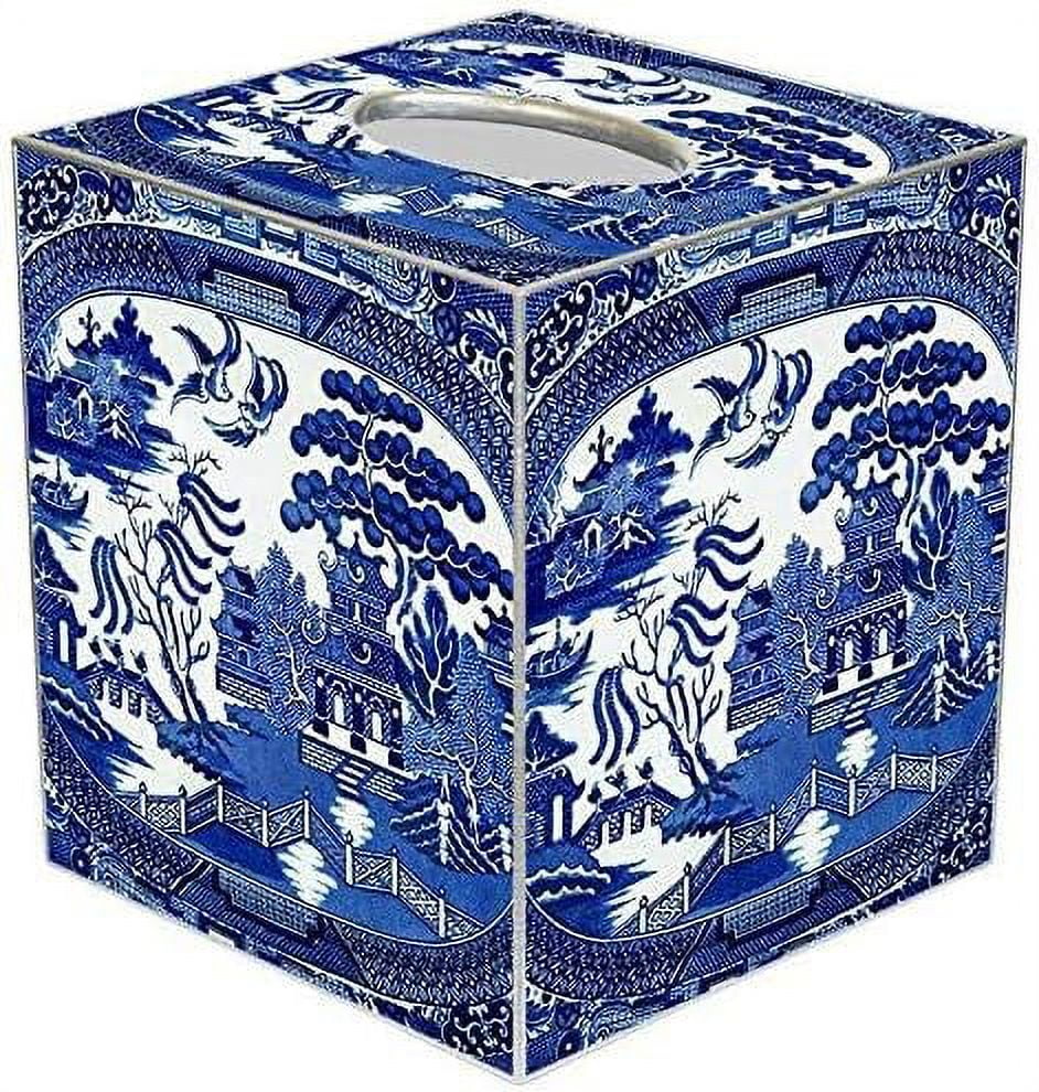 Blue Tissue Box Cover - Walmart.com