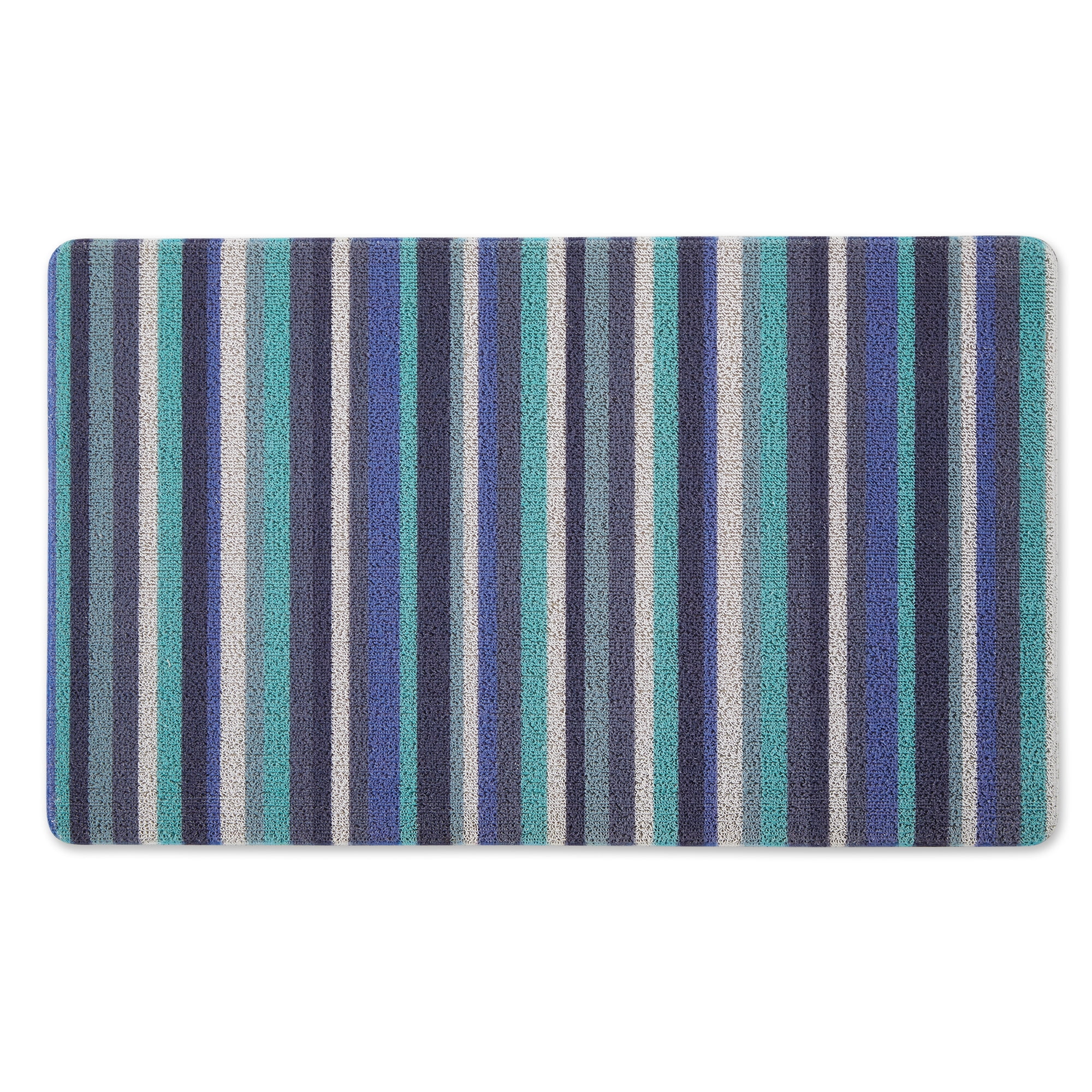 Blue Tonal Stripe Tufted Mat 17.75x29.5 inches - Walmart.com