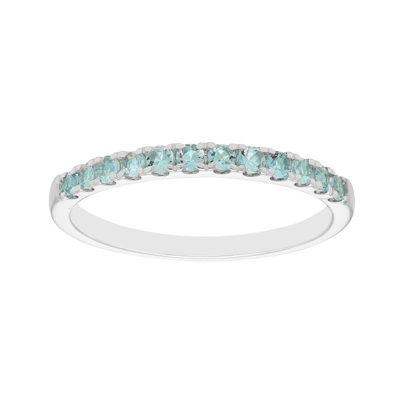 Blue Topaz Gemstone Ring, 925 Sterling Silver 0.26 Ctw Blue Topaz ...