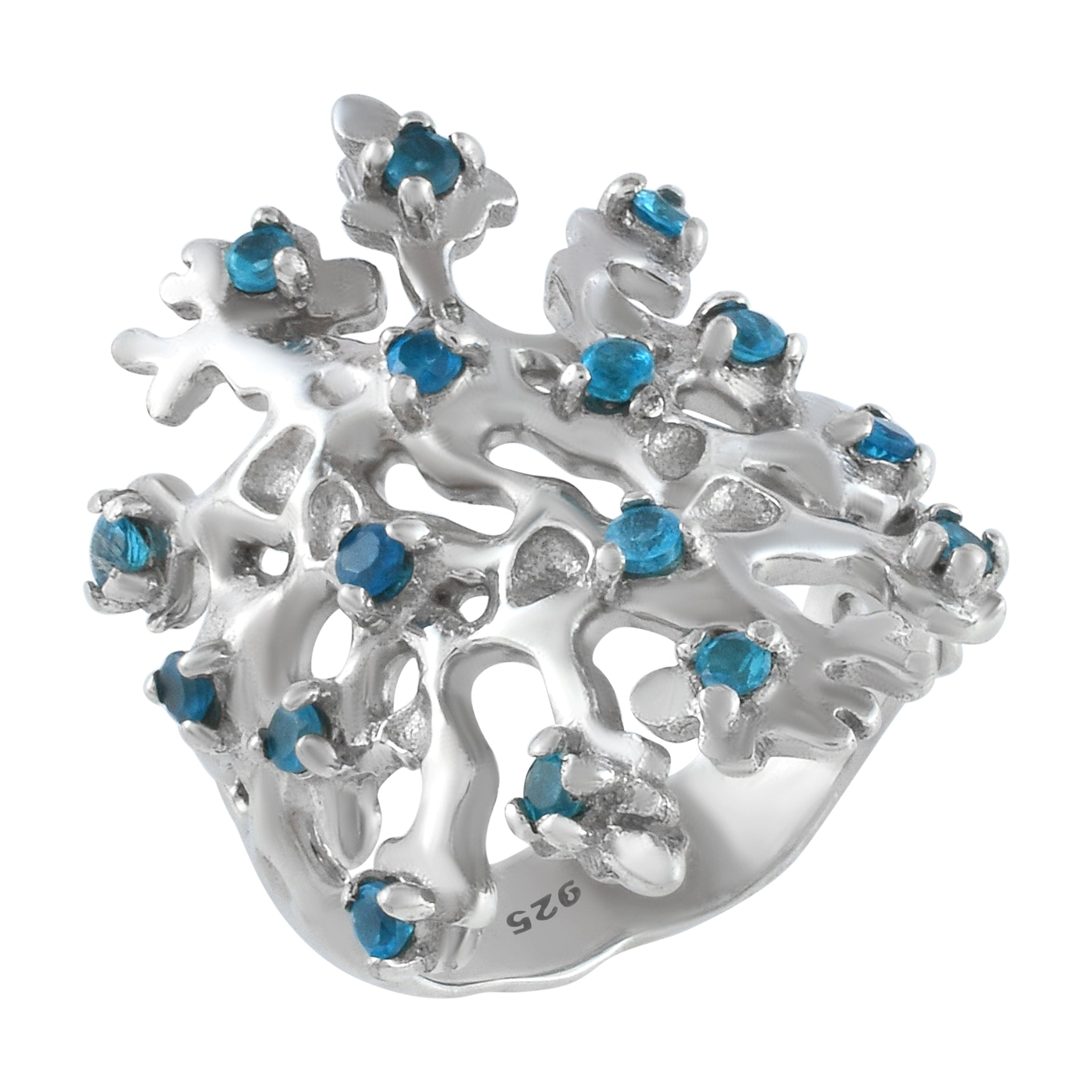 Blue Topaz Gemstone Ring - Walmart.com