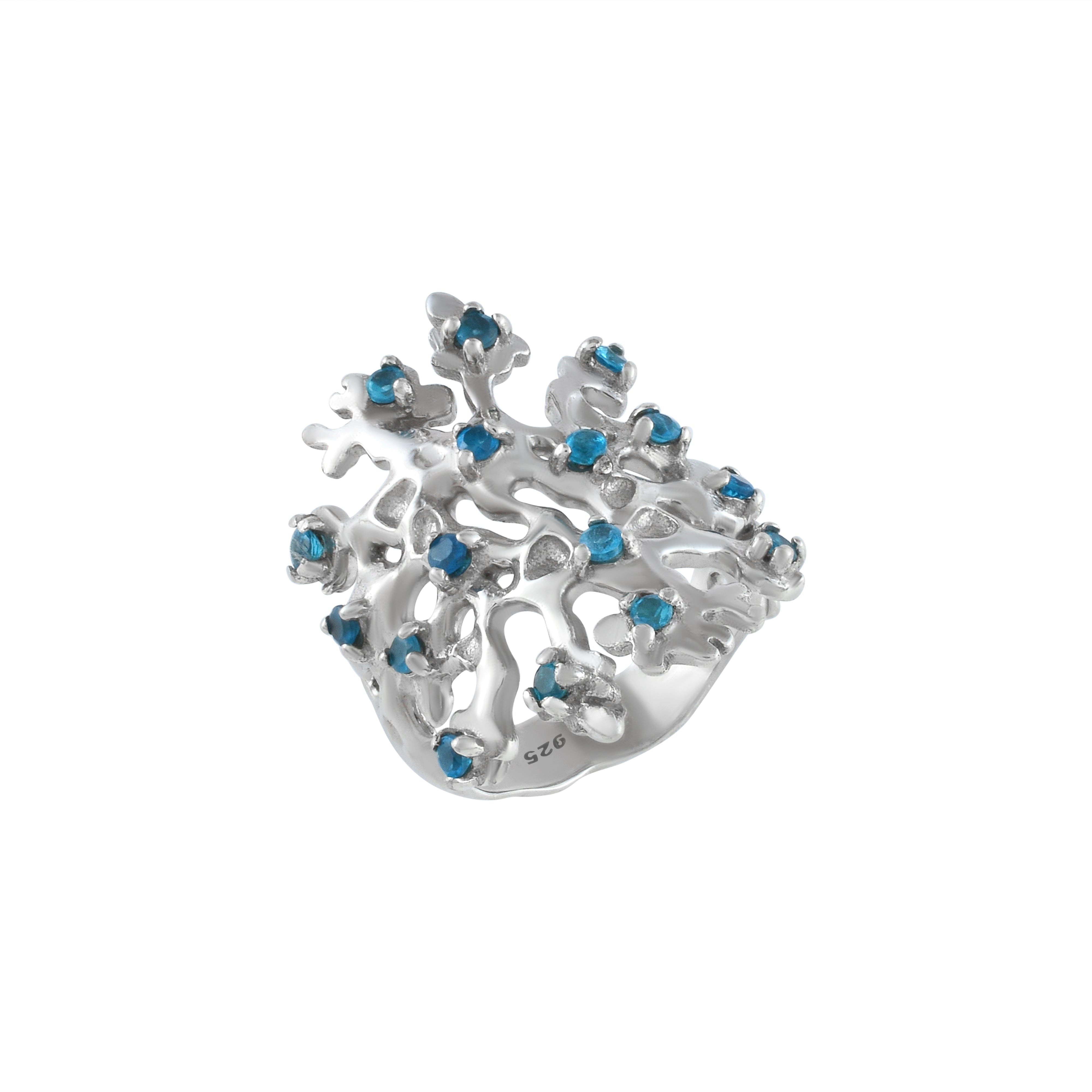 Blue Topaz Gemstone Ring - Walmart.com