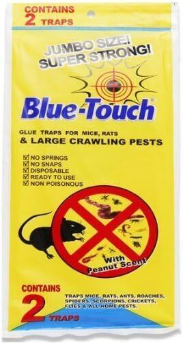 Blue-Touch Extra Large Strong Rats Glue Traps for Mice & Crawling Pests ...