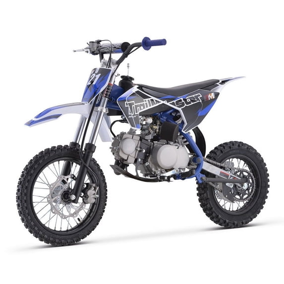 Trailmaster Suspension TM21 Gasoline 125cc Dirt Bike - Blue - Walmart.com