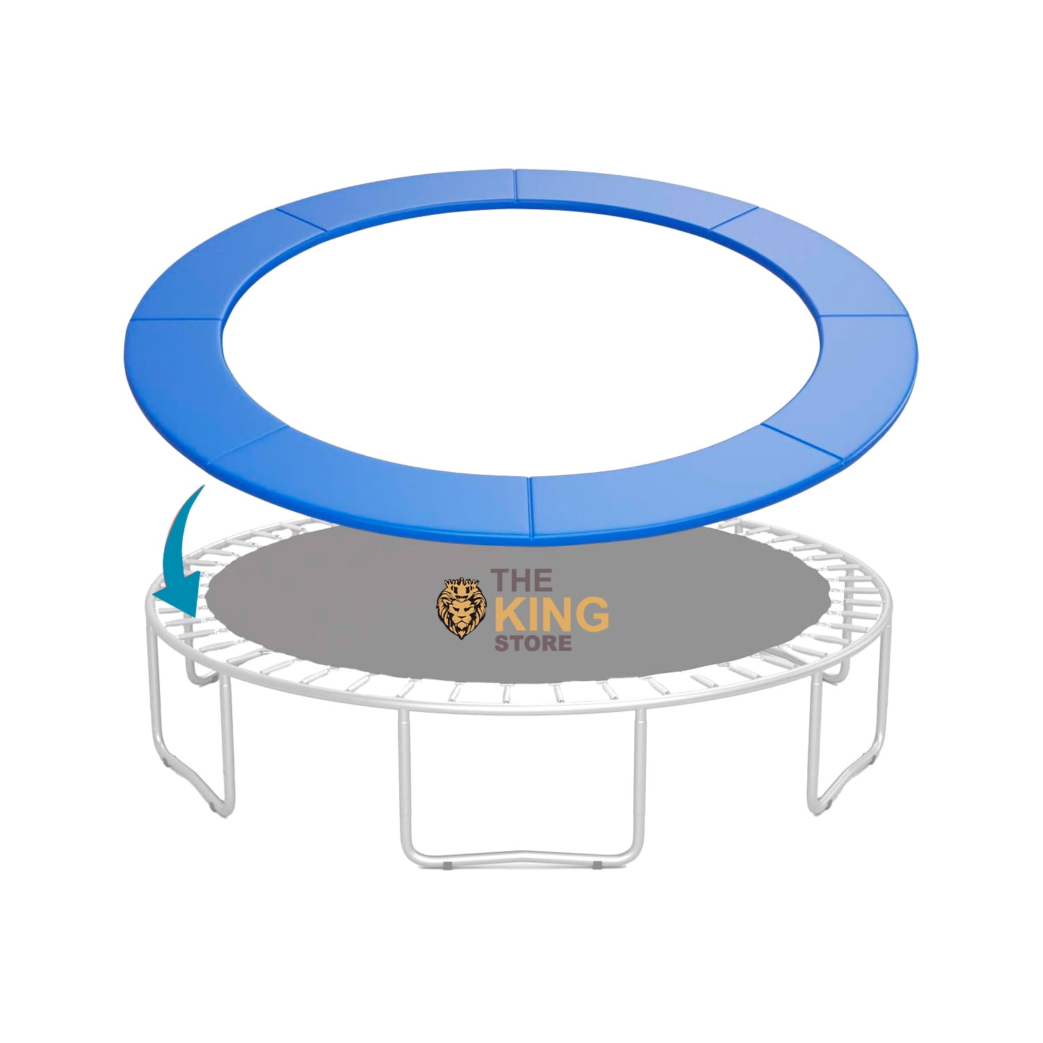 Blue Trampoline Round Pad Replacement Fits 8ft to 16ft Frame ...
