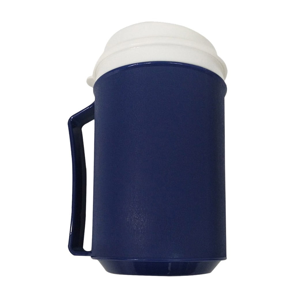 Blue Travel Coffee Cup Thermal Container with Cover Durable 12 OZ ...