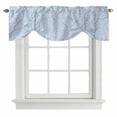 Blue Tree Branch Tie Up Valance Curtains Retro Classic Art Blue Tree ...