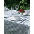 Blue Tree Print Cotton Tablecloth - Hand Printed, Washable, Rectangular ...