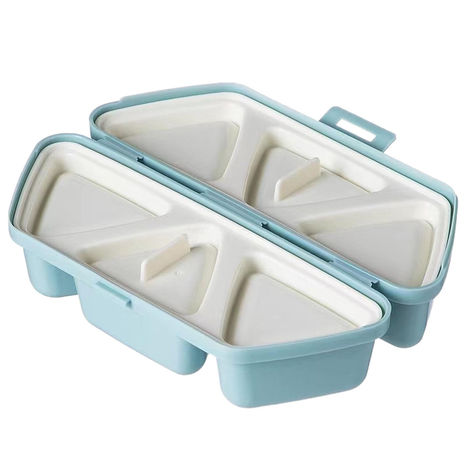 Blue Triangle 6-in-1 Non-Stick Rice Mold Set PP Bento Sandwich Storage ...