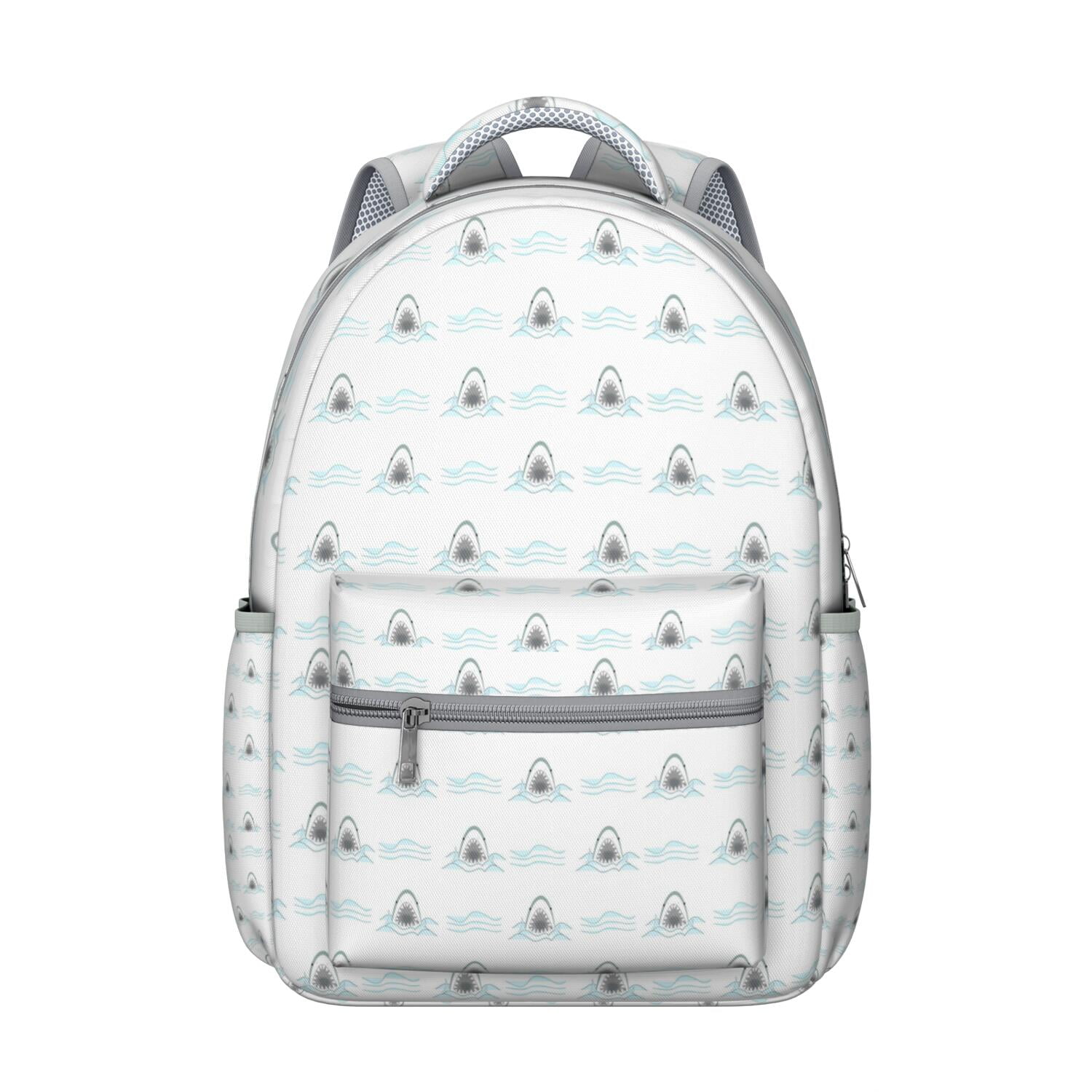 Blue Tropical Shark Backpack - Waterproof & Breathable Student Backpack ...