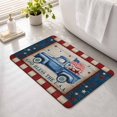 Blue Truck American Flag Non Slip Bathroom Mat, Independence Day Red ...