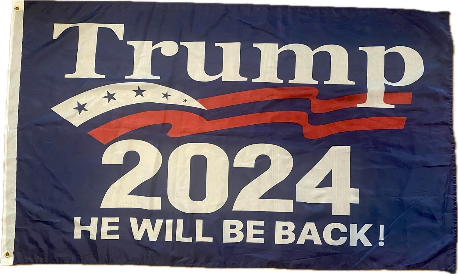 Blue Trump Flag Banner for Indoor/Outdoor Use - Trump Flag 3x5 Foot ...