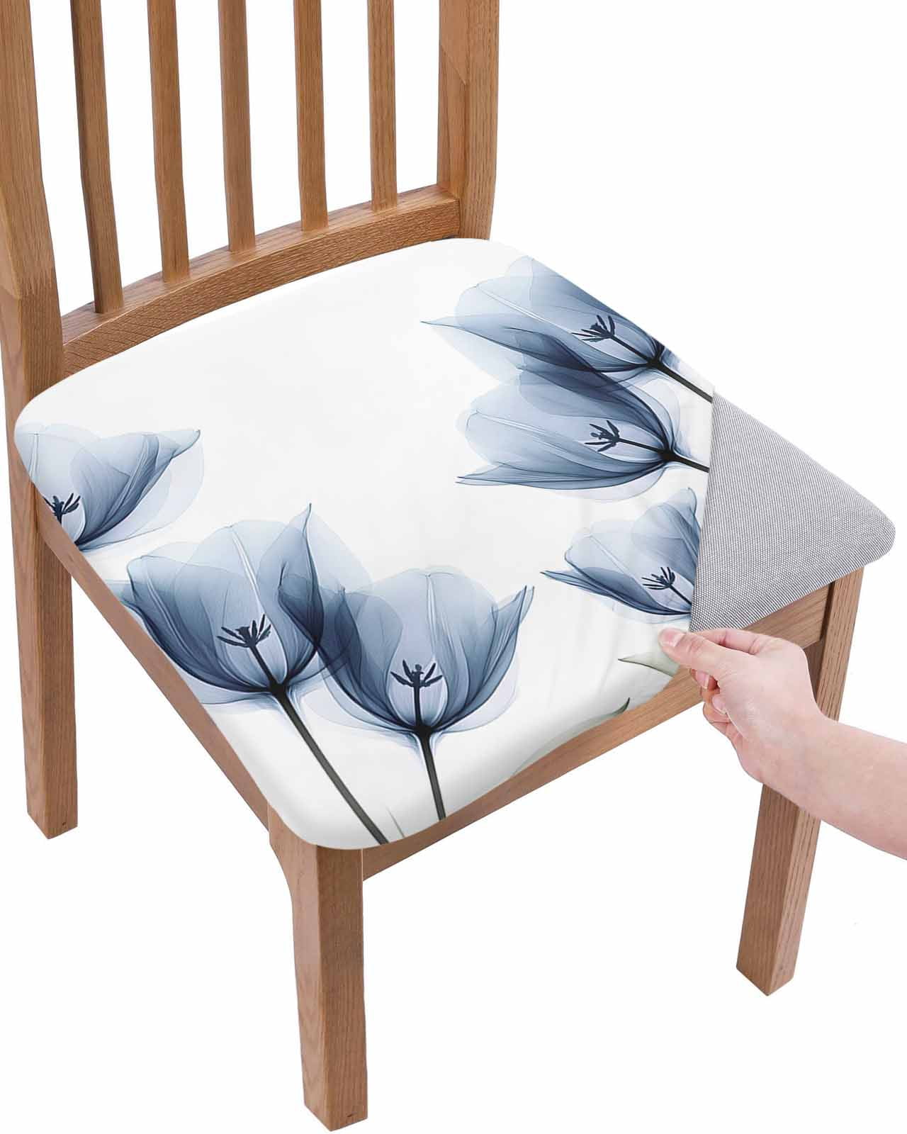 Blue Tulip Chair Seat Covers for Dining Room Stretch Chair Seat Covers ...