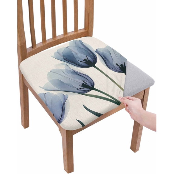 Blue Tulip Chair Seat Covers for Dining Room Stretch Chair Seat Covers ...