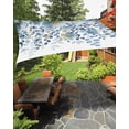 Blue Tulip Eucalyptus Leaf Sun Shade Sail 8'X10' Floral Botanical ...