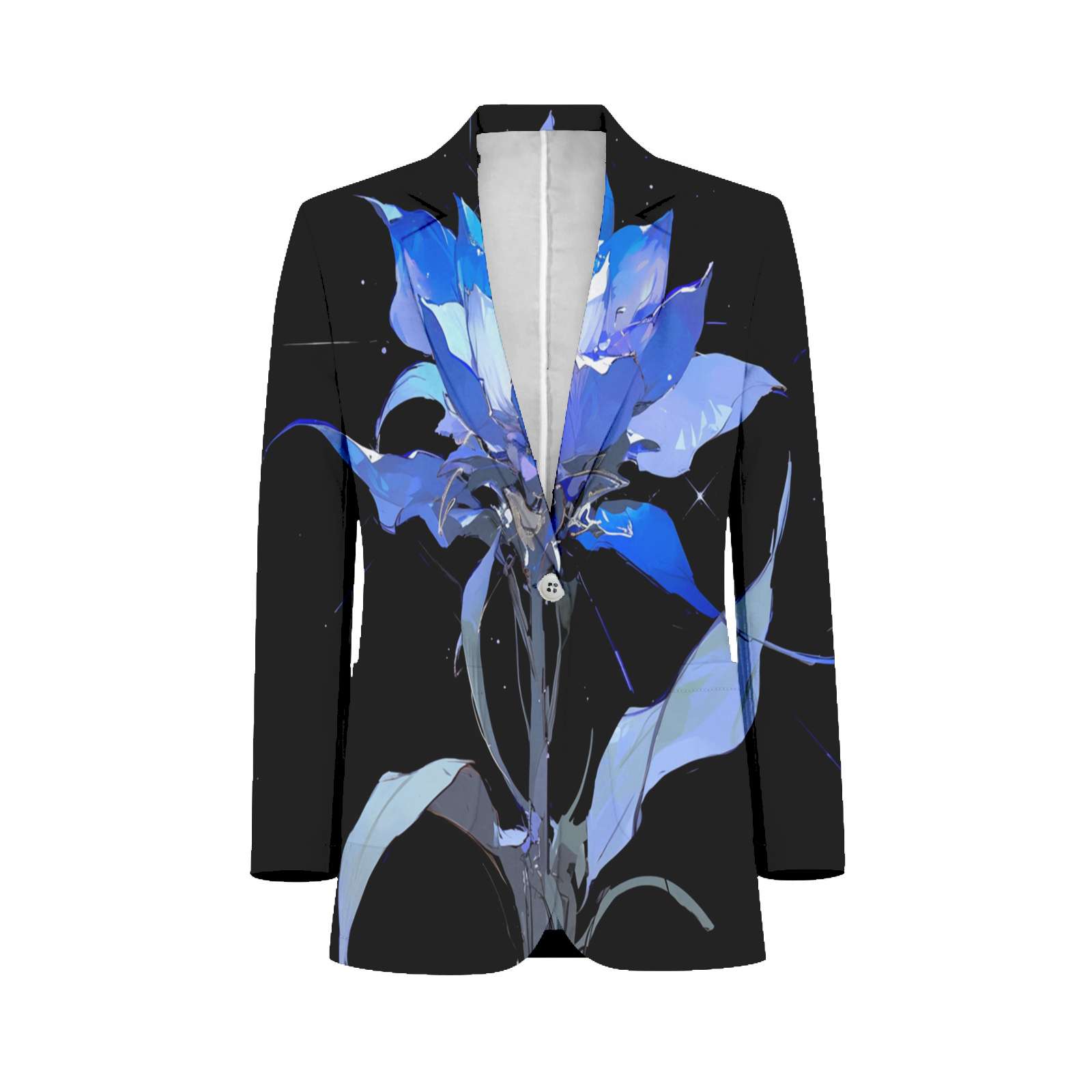 Blue Tulip Flower With Stem Men's Suit Blazer Casual Party Wear Slim ...