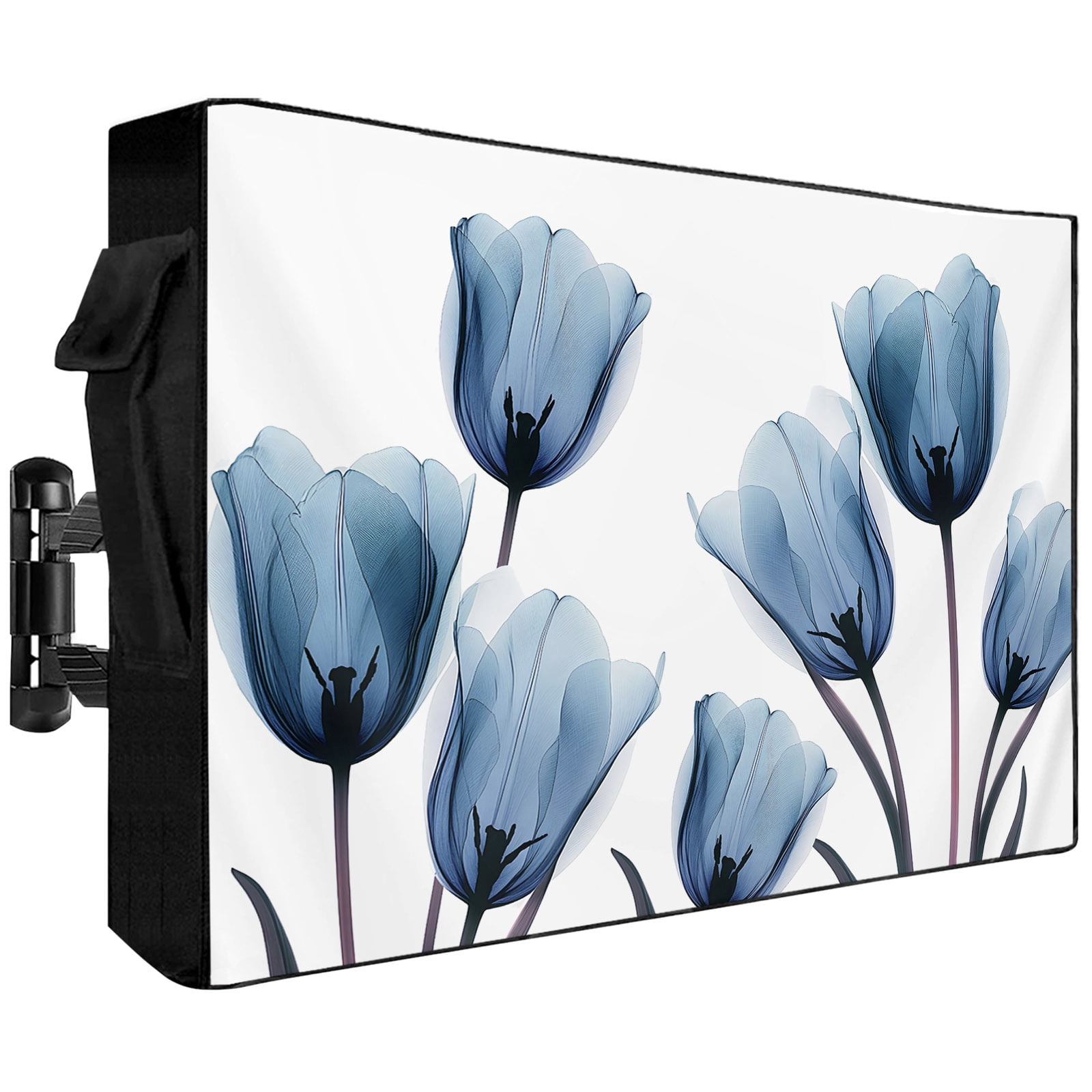 Blue Tulip Outdoor TV Cover 48 to 50 inch Minimalist Modern Flower ...