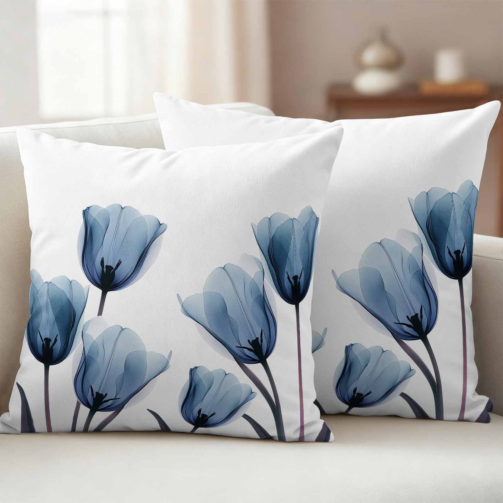 Blue Tulip Outdoor Waterproof Throw Pillow Covers 18x18 Set of 2 ...