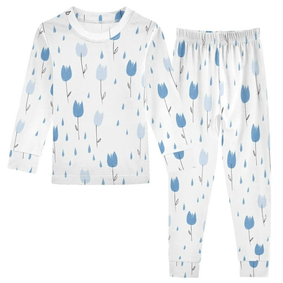 Blue Tulip Raindrops Cotton Pajamas 2 Piece Set Sleepwear Soft and ...