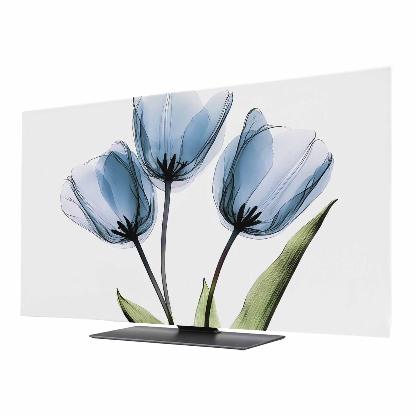 Blue Tulip TV Dust Cover 24 Inch, Country Flower Pastoral Style ...