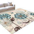 Blue Tulip Washable Rug 3x5 Area Rug for Living Room Bedroom Non Slip ...
