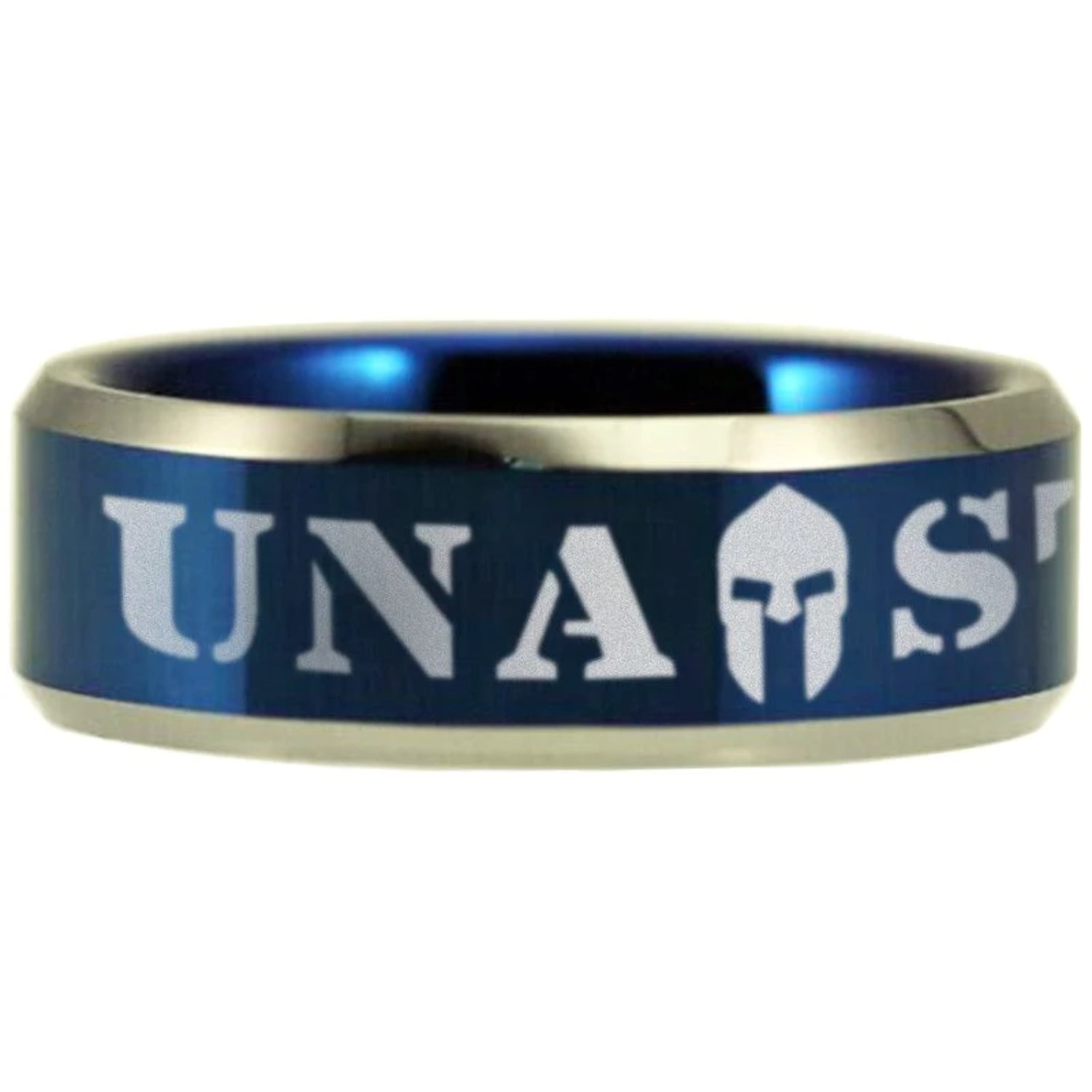 Blue Tungsten Plain Una Stamus Police Ring - Walmart.com