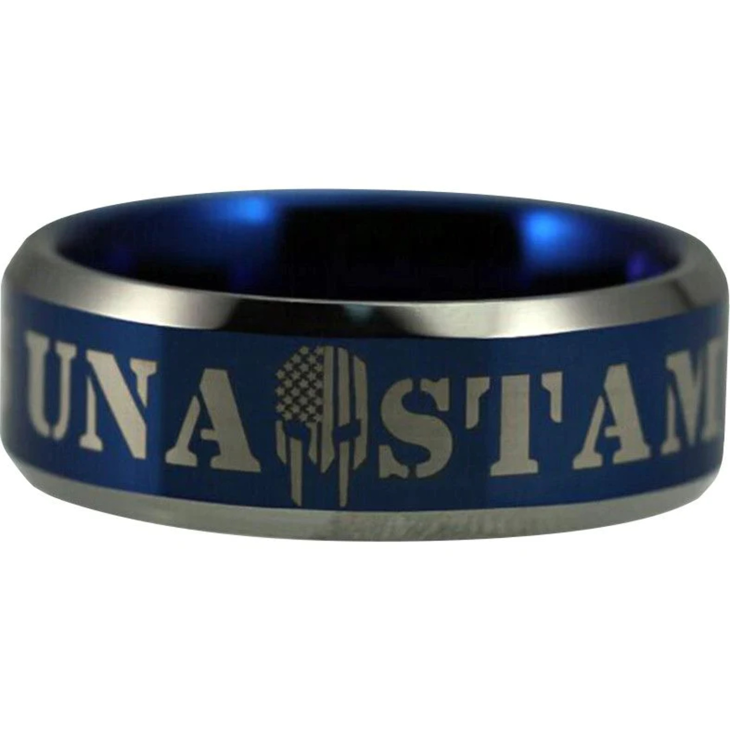 Blue Tungsten Una Stamus Police Ring - Walmart.com
