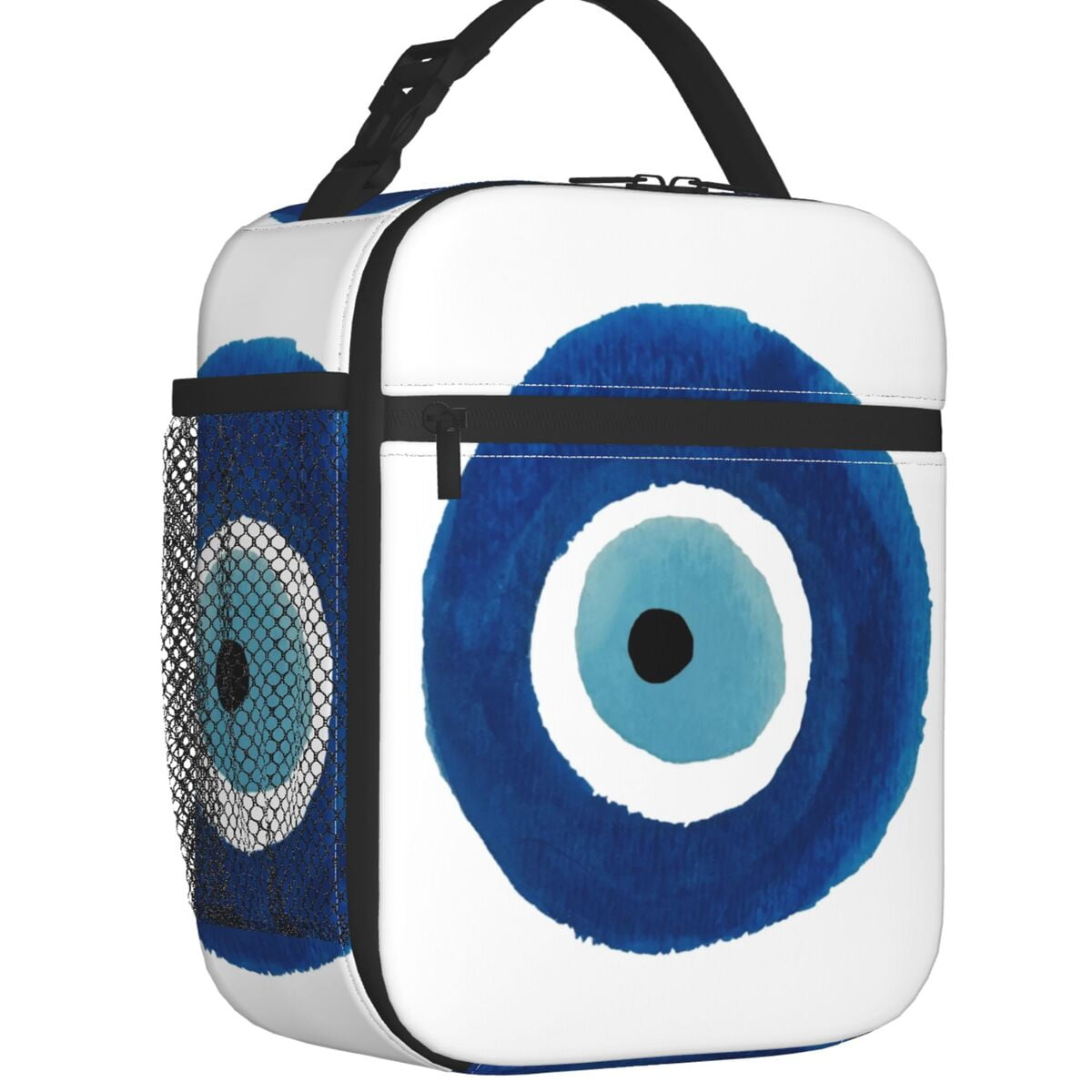 Blue Turkish Evil Eye Insulated Lunch Bag Outdoor Picnic Nazar Amulet ...