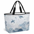 Blue Turtle Coastal Beach Bag for Women, Large Breathable Mesh Beach ...