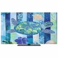 Blue Turtle Coastal TV Dust Cover,Stretchable TV Screen Desktop ...
