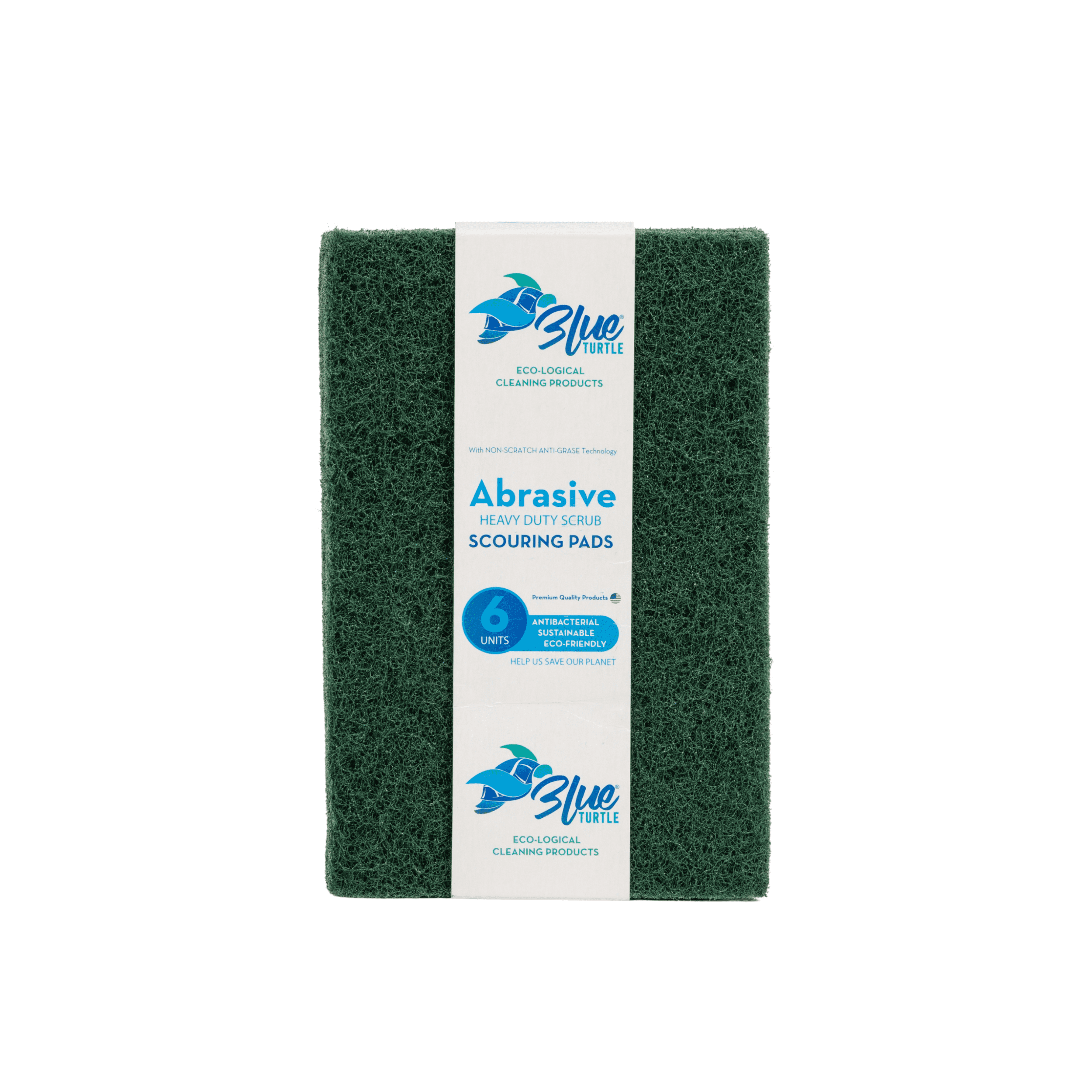 Blue Turtle Scouring Pads – 6-Pack Heavy Duty Kitchen Scrubbers for ...