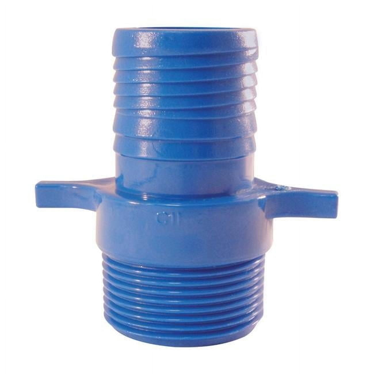 Blue Twisters 4814687 1 in. Insert x 1 in. Dia. MPT Polypropylene Male ...