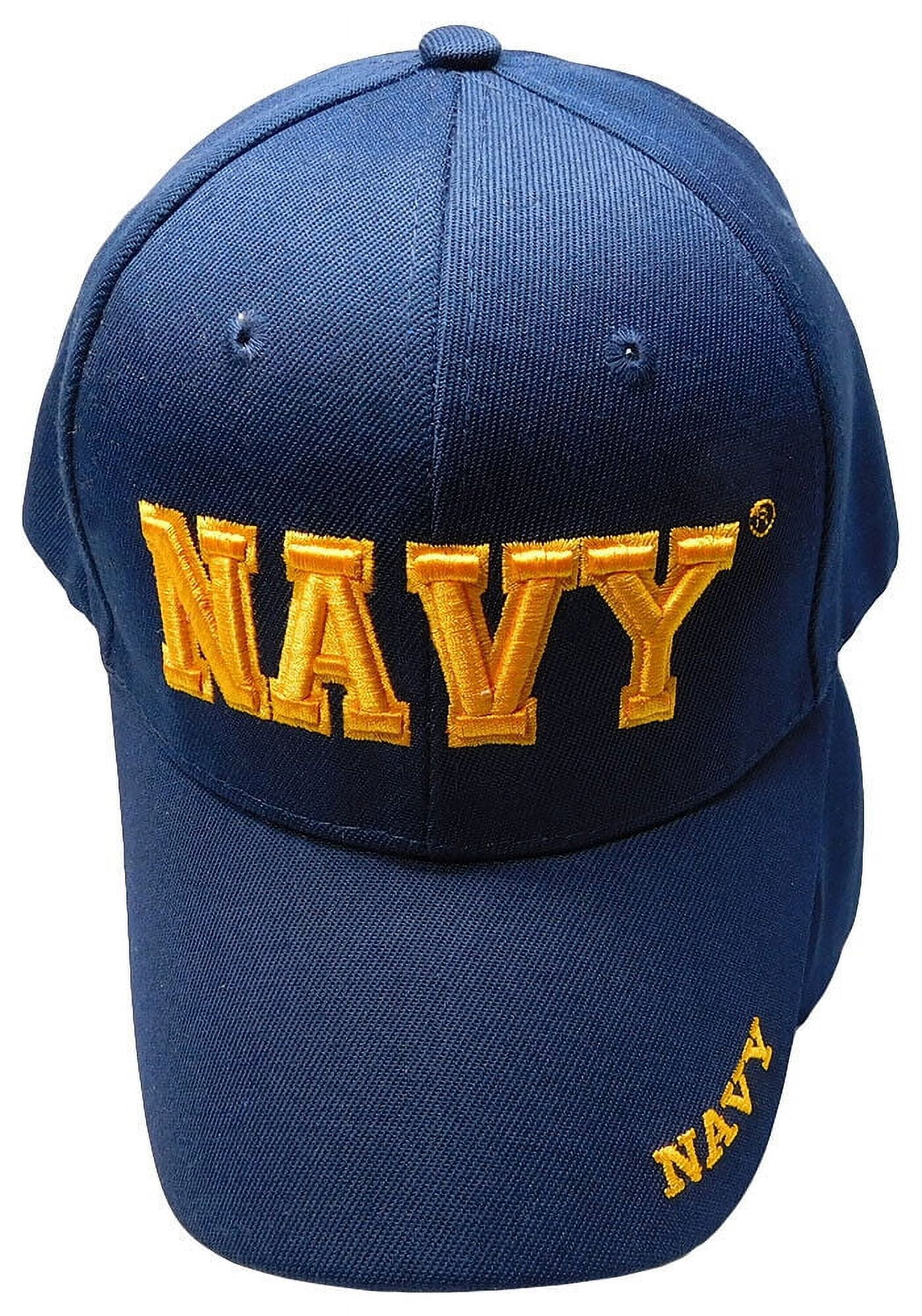 Blue US Navy CPO Chief Petty Officer Retired Hat Ball Cap Veteran ...