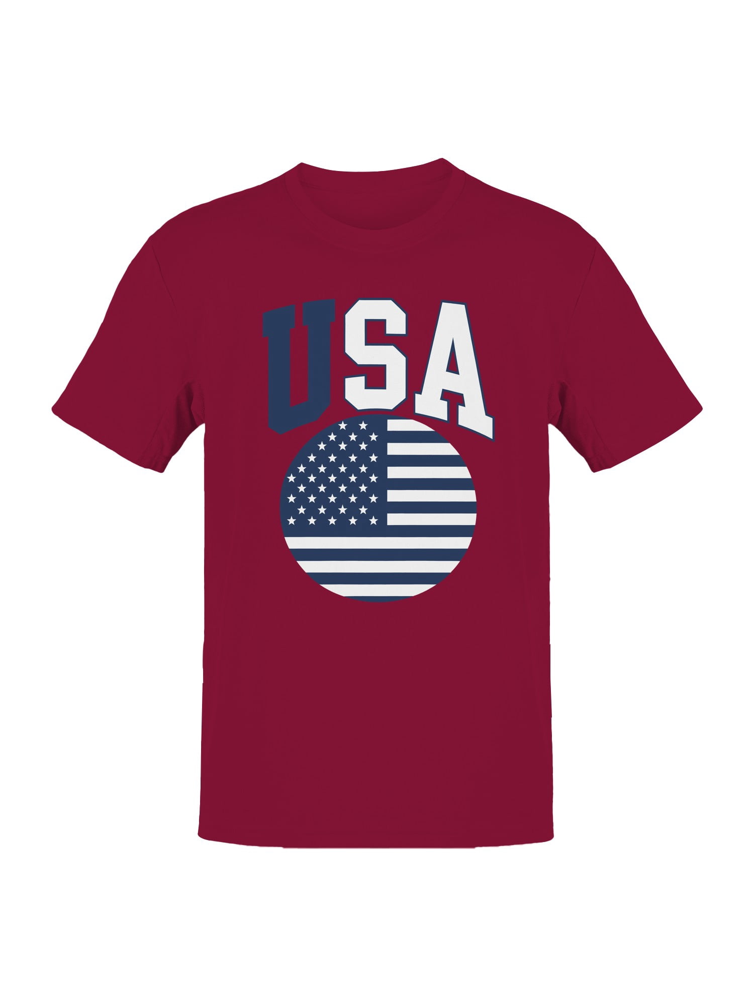 Blue USA Flag Graphic Men's T-shirt - Walmart.com