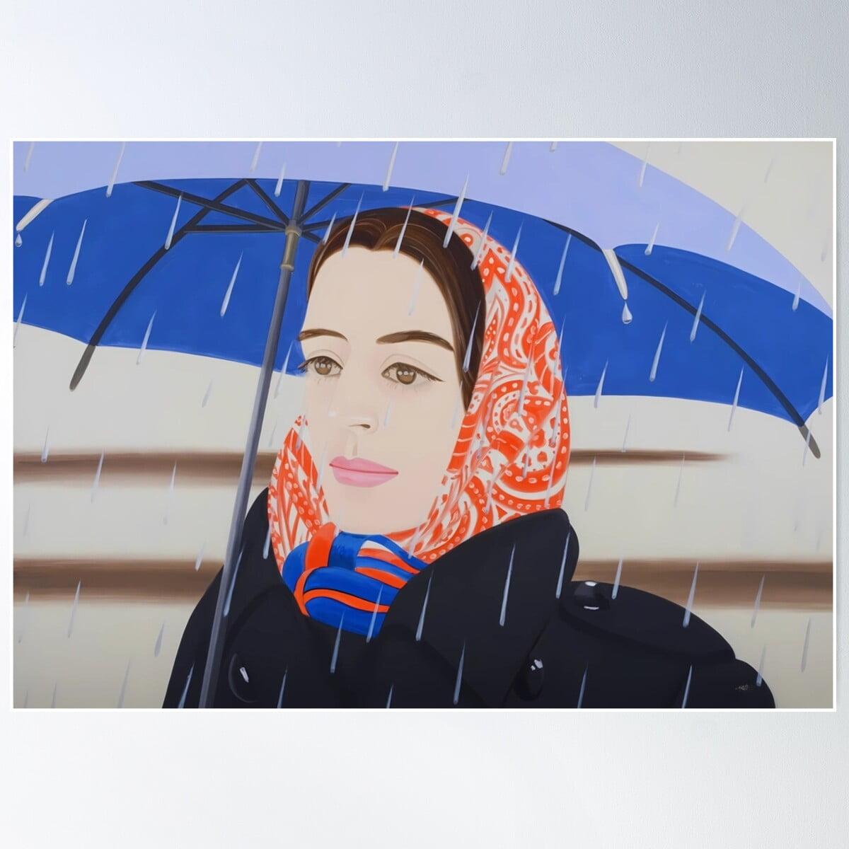 Blue Umbrella Alex Katz Poster Wall Art, Modern Wall Decor For Living ...