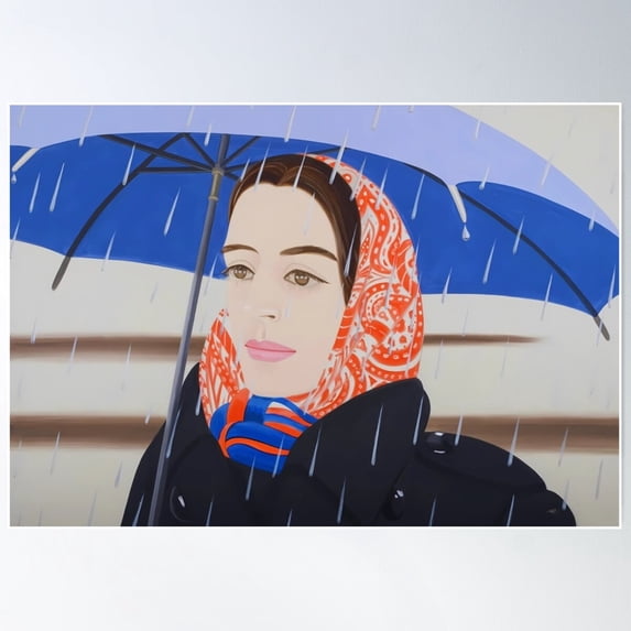 Blue Umbrella Alex Katz Poster Wall Art Modern Wall Decor For Living ...