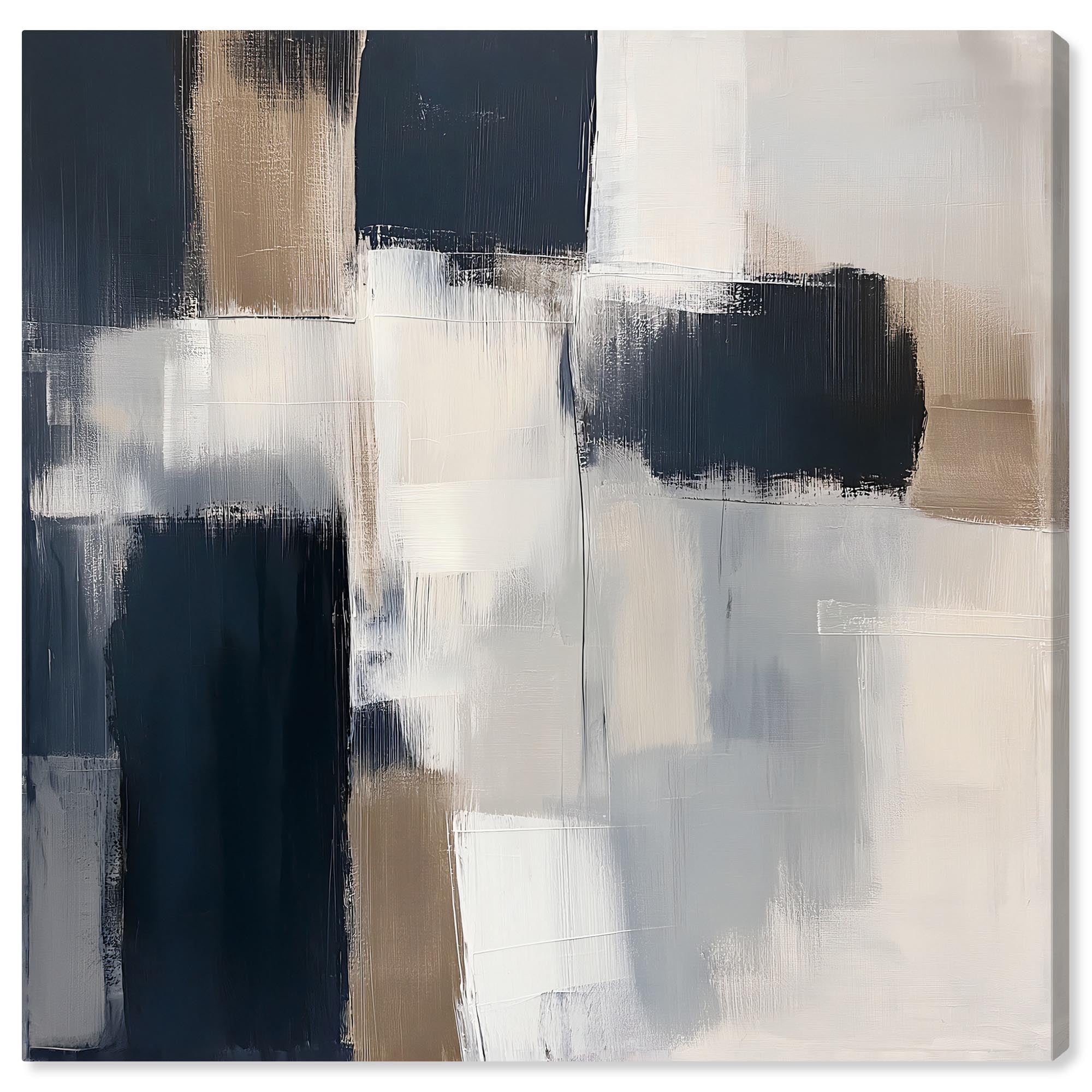 Blue Undertone II Canvas Elegant Art by Art Remedy, Gallery Wrapped, 40 ...
