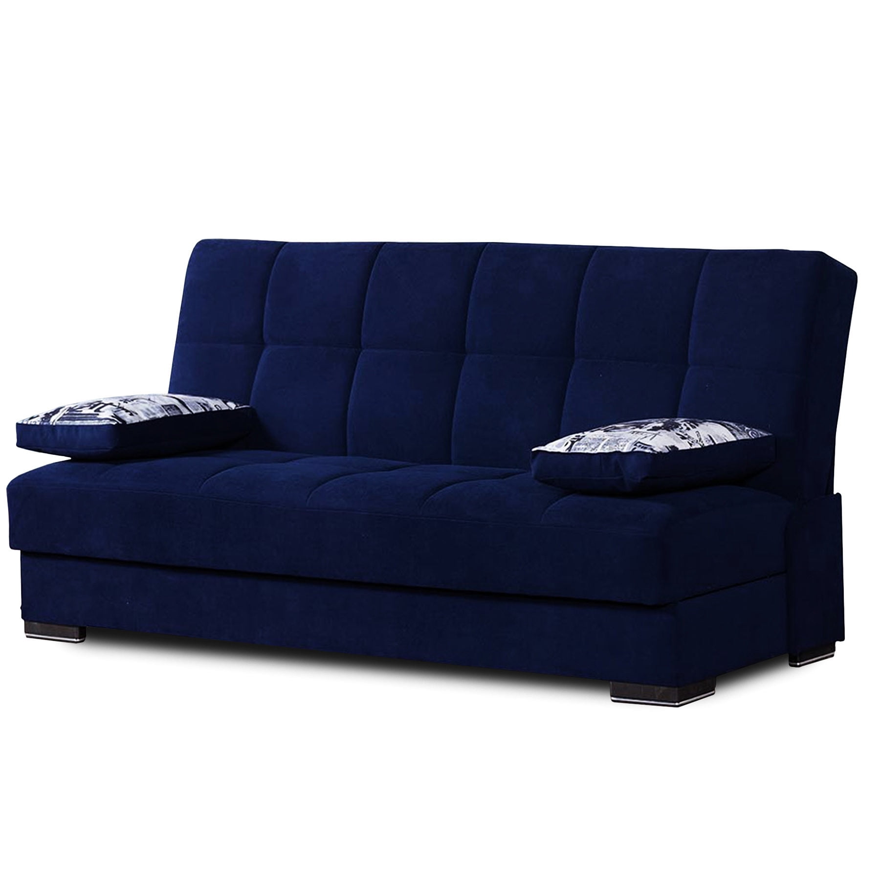 Blue Upholstered Sofabed - Swift Transformation to Sleeper - Home or ...