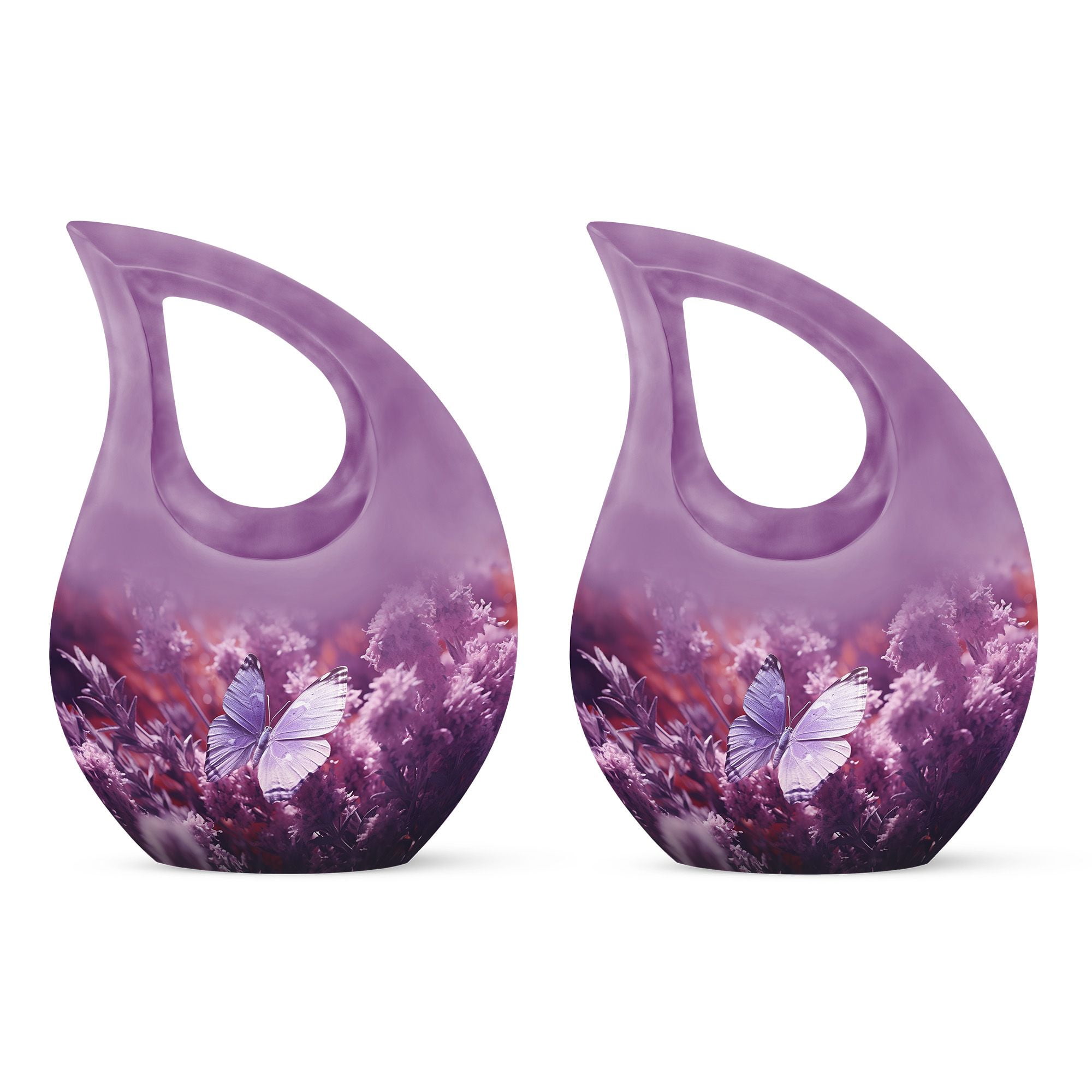 Blue Urns - Cremation Urns for Ashes - Small Urn with Butterflies for ...