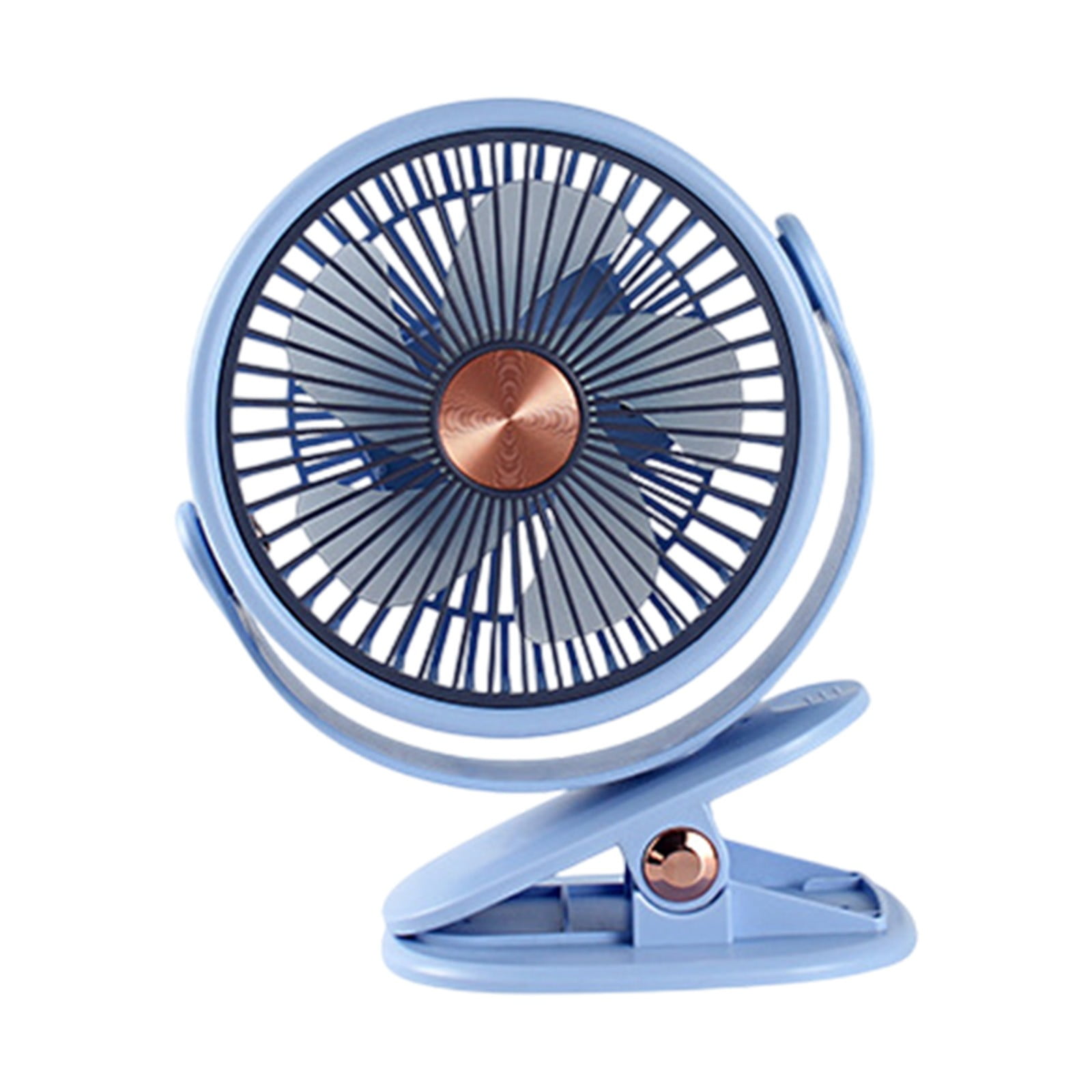 Blue Usb Plug In Desk Clamp Mini Fan Portable For Student Dorm Home Use ...