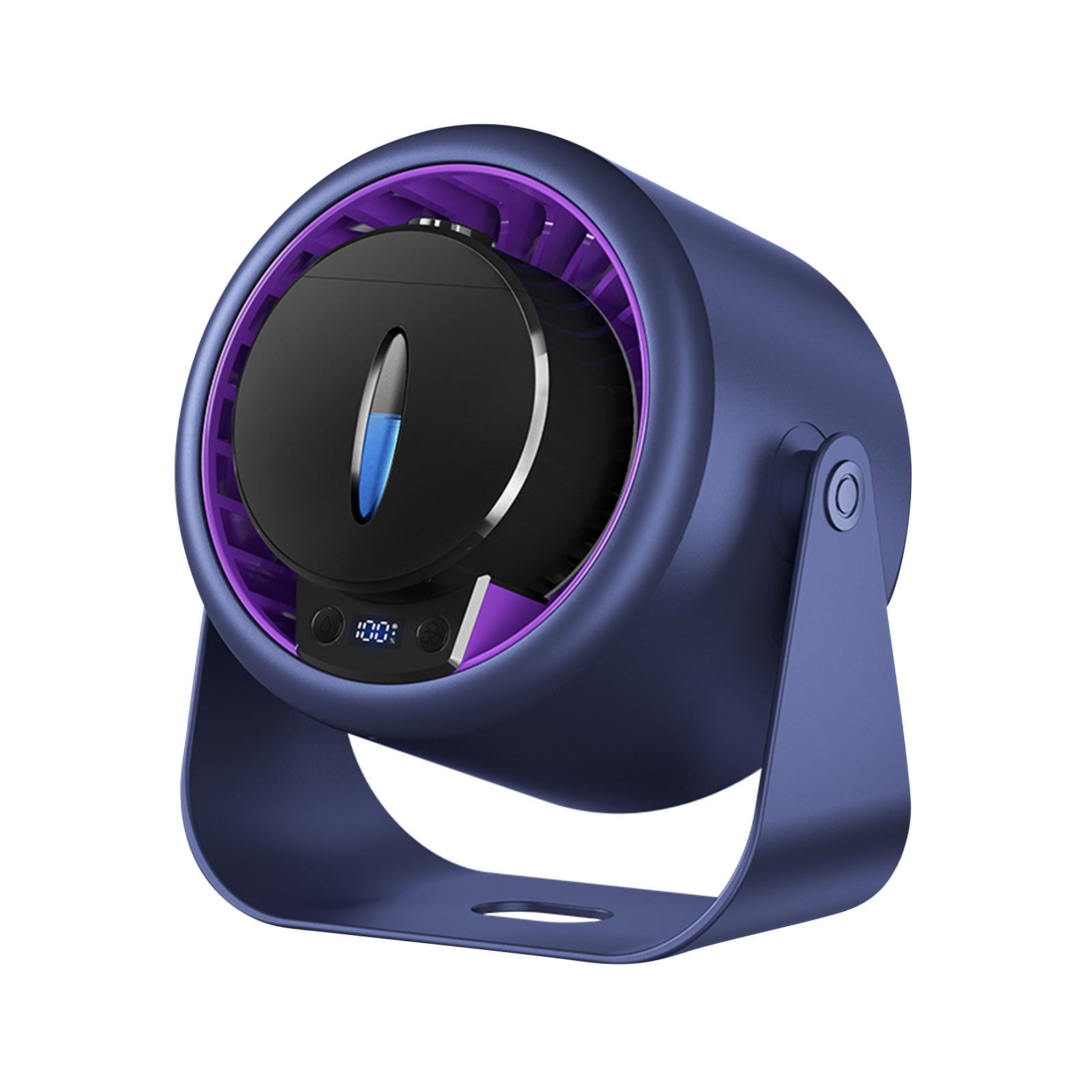 Blue Usb Spray Desktop Fan Digital Circulating Humidification Air ...