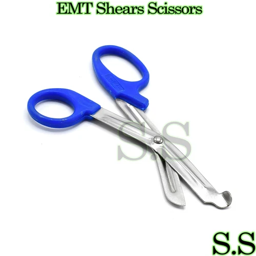 Blue Utility Scissors 5.5" Multi-Purpose Diy Ems Emt Universal Shears ...