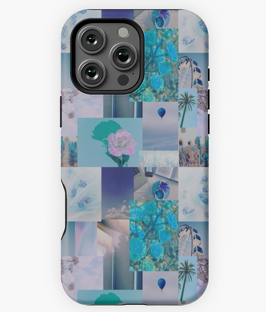 Blue VSCO Aesthetic Summer Vibe Art N7052 Phone Case for iPhone 17 16 ...