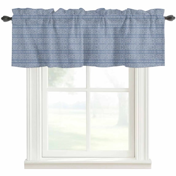 Blue Valances for Windows Farmhouse Kitchen Curtains Valances Rod ...