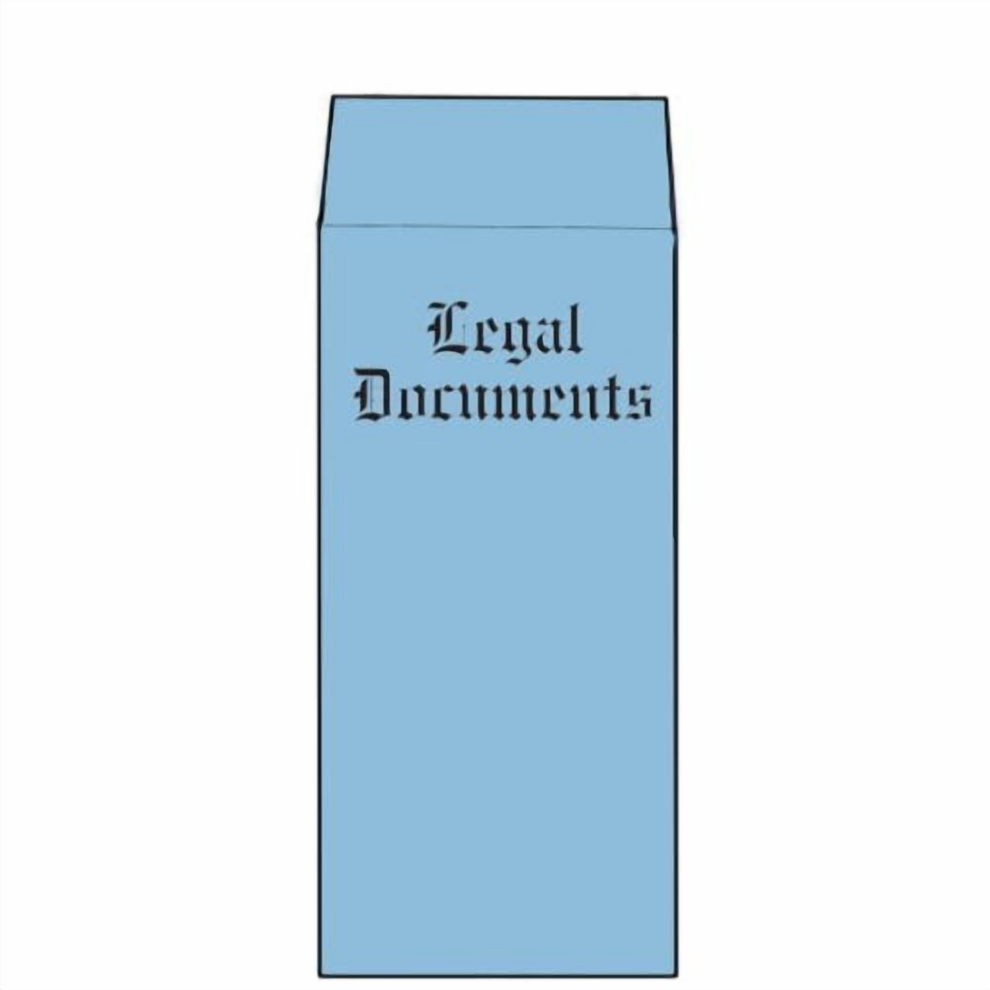 Blue Vellum Legal Document Envelopes, Top Opening - Walmart.com