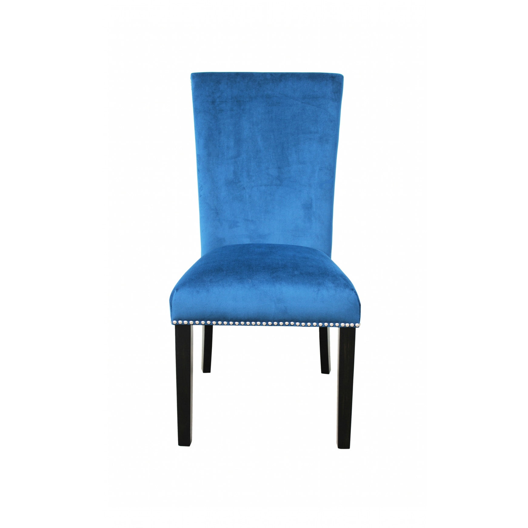 Blue Velvet Look / Countertop Dining Setup / Two - Piece Chair Set ...