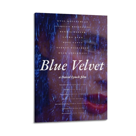 Blue Velvet Poster Wall Art Canvas Aesthetic Music And Movies ...