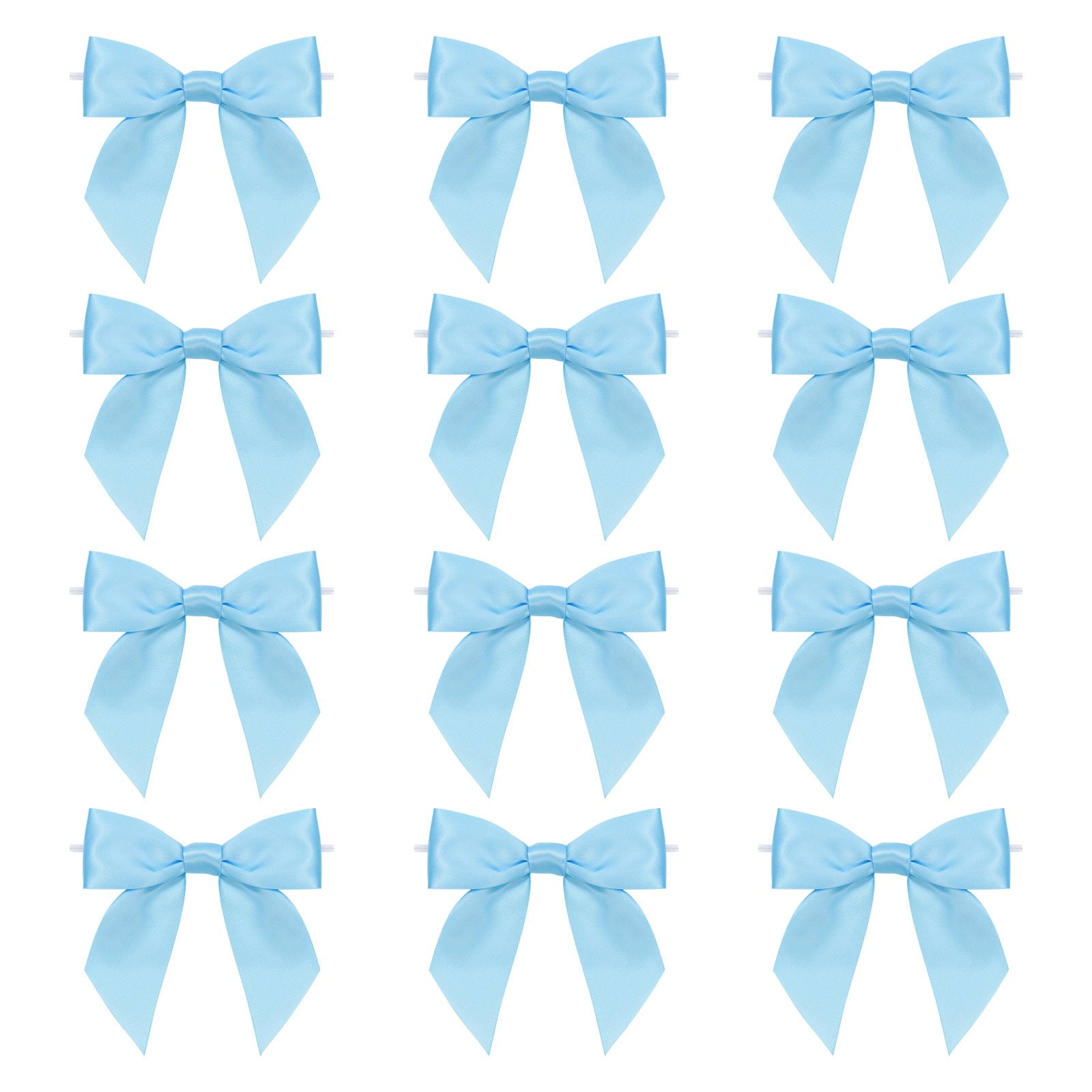 Blue Velvet Ribbon Christmas Bow 5 Inch Premade Antique Blue Bows for ...