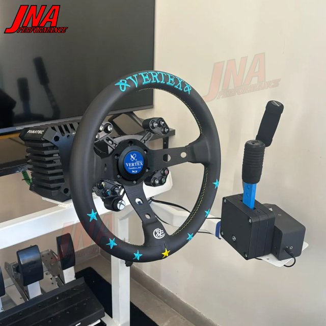 Blue Vertex Steering Wheel JDM Deep Dish Drift Sports Racing Steering ...
