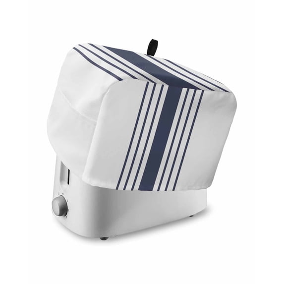 Blue Vertical Striped Toaster Cover 4 Slice, Large Kitchen Appliance ...