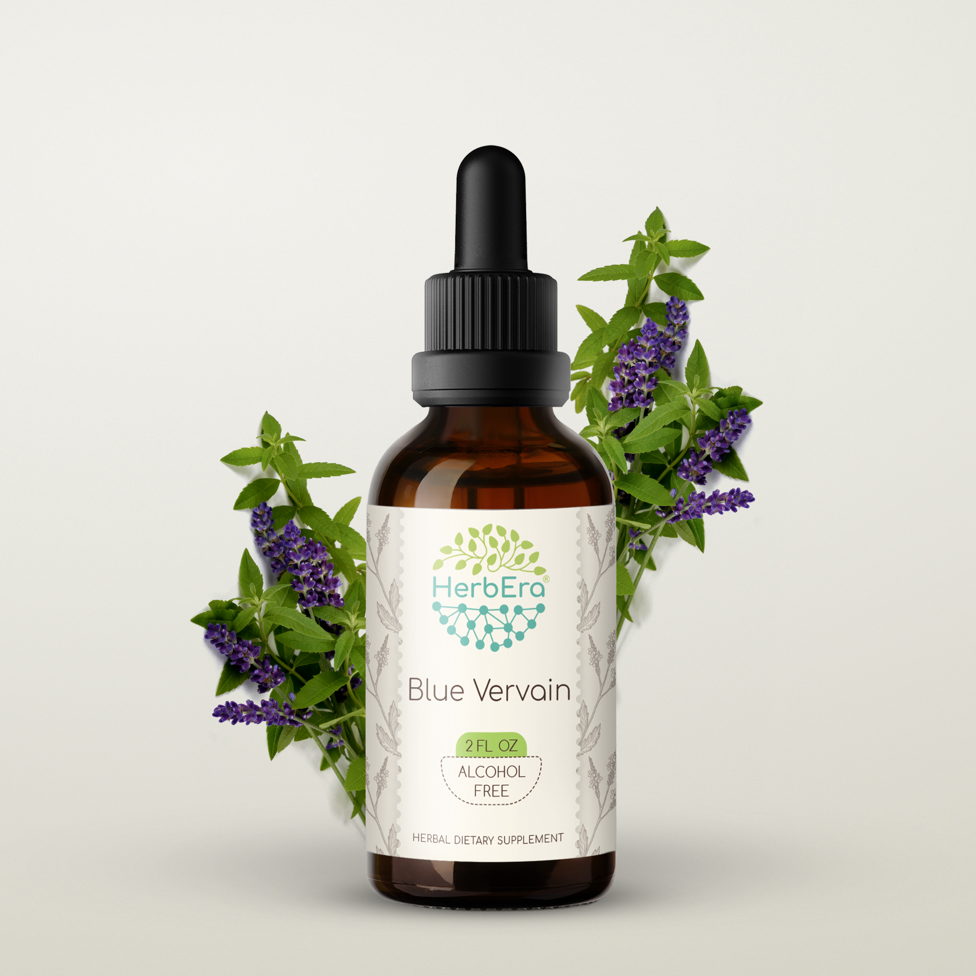 Blue Vervain Alcohol-FREE Herbal Extract Tincture, Super-Concentrated ...